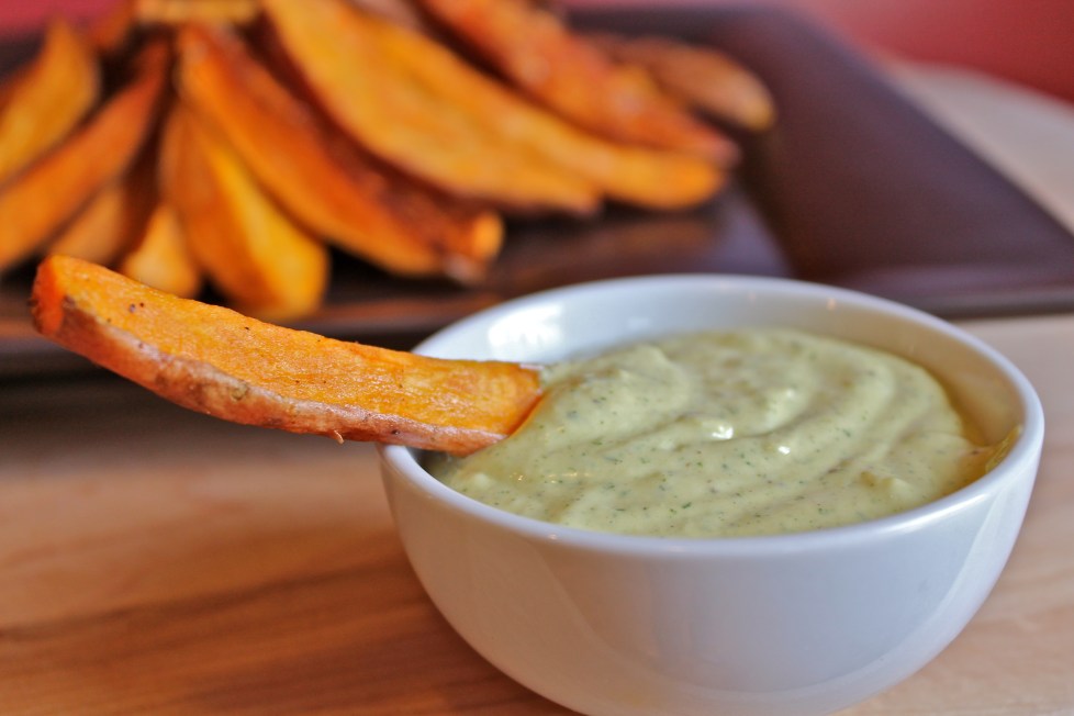 Roasted Fingerling Sweet Potatoes with Lemon Tarragon Aioli | Savory ...